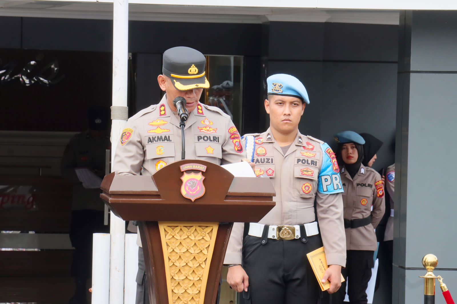 Kapolres Ciamis Pimpin Sertijab Kasat Lantas Dan Kukuhkan Kapolsek Rancah Sekaligus Beri ...